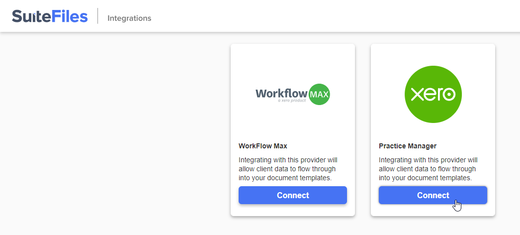 Setting up the Xero Practice Manager Integration